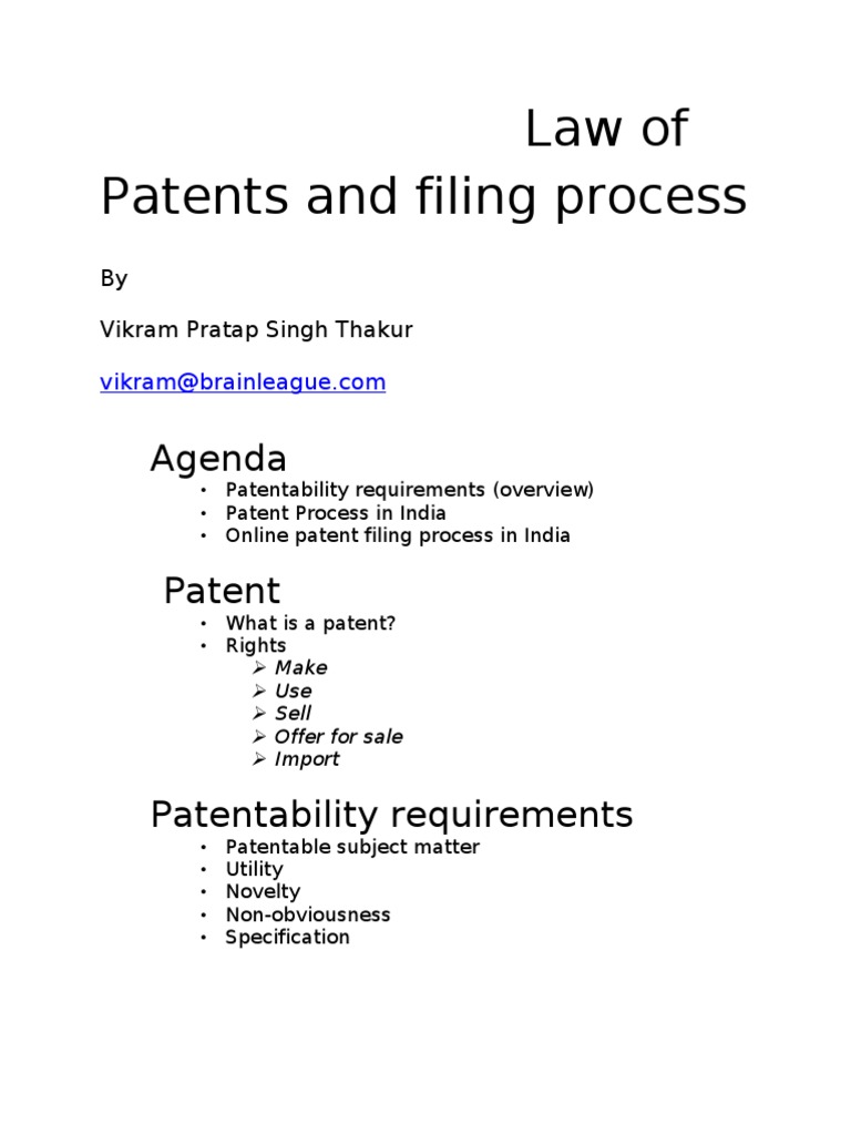 Patentable Subject Matter and Patent Rights | PDF | Patent | Glossary Of Patent Law Terms
