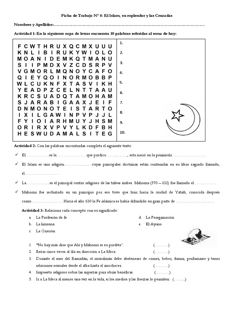 Actividades sobre el Islam para Niños | PDF | Religión y espiritualidad ...