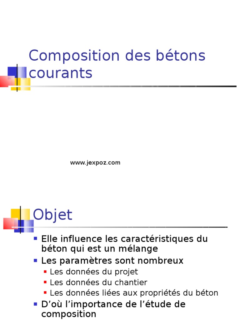 Composition Des Betons Courants | PDF | Béton | Matériaux