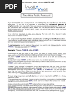 Two-Way Radio Communication Etiquette | PDF | Radio | Wireless
