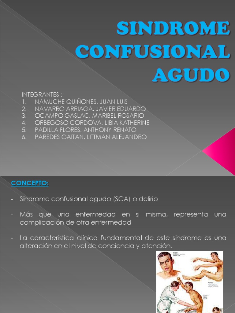 Síndrome Confusional Agudo: Diagnóstico y Tratamiento | PDF ...