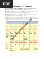Birth Control Pill & Lupron Sample IVF Calendar | PDF | Gonadotropin ...