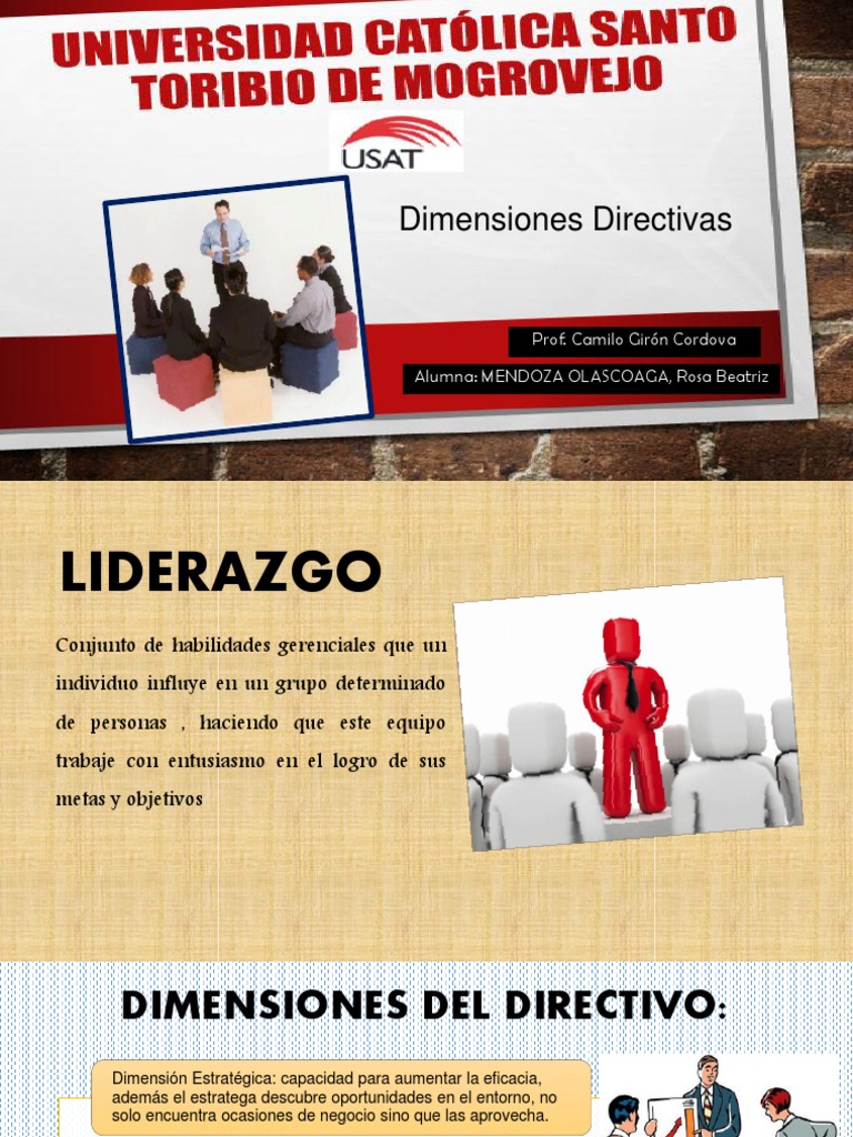 Dimensiones Directivas | PDF | Liderazgo | Toma de decisiones