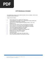 CCTV Maintenance Checklist | PDF | Technology & Engineering