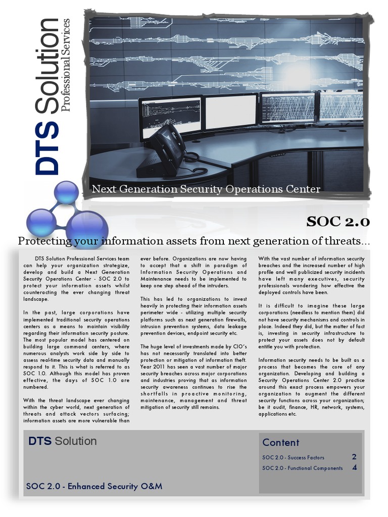 Security Operations Center v1 | PDF | Threat (Computer) | Security