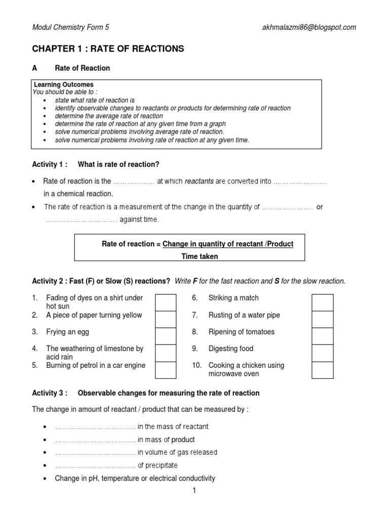 Modul Chemistry Form 5 | Download Free PDF | Redox | Fat