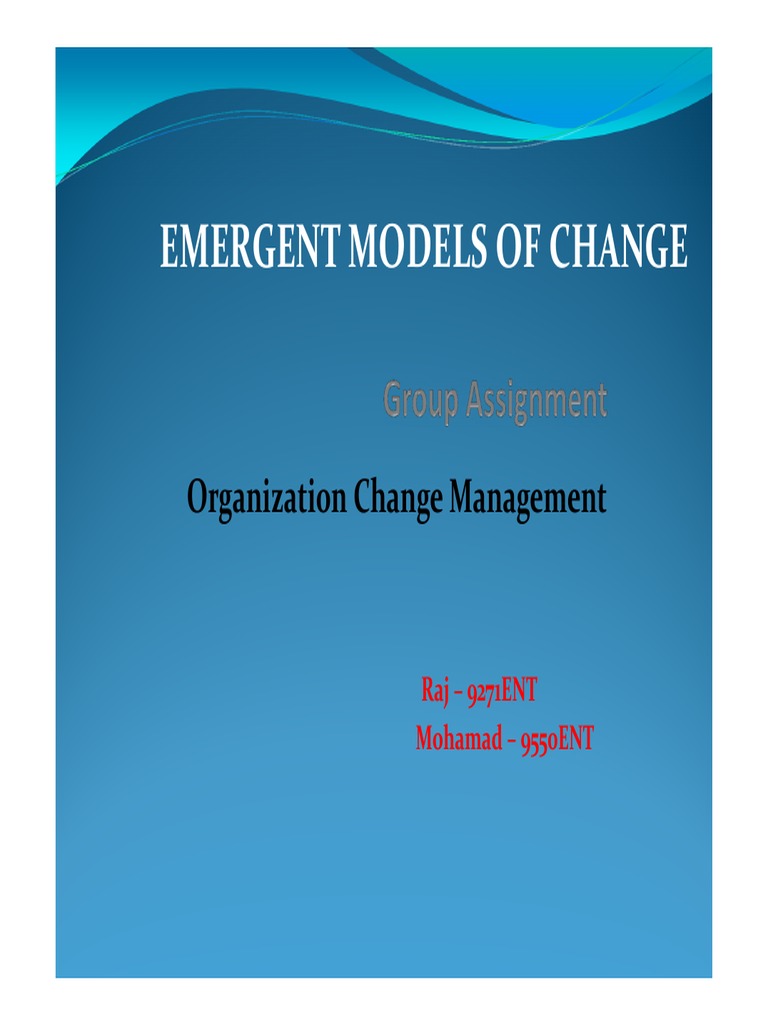 Emergent Change Management Strategies | PDF | Strategic Management ...