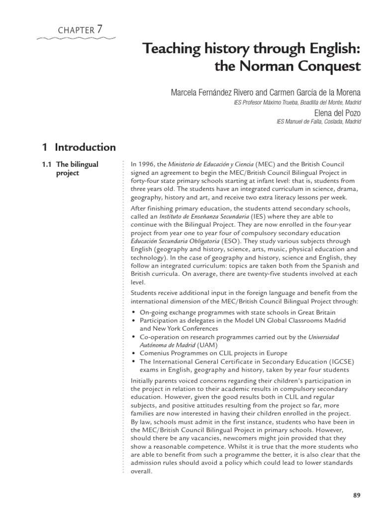 TEaching English Through History | PDF | Expert | Competence (Human ...