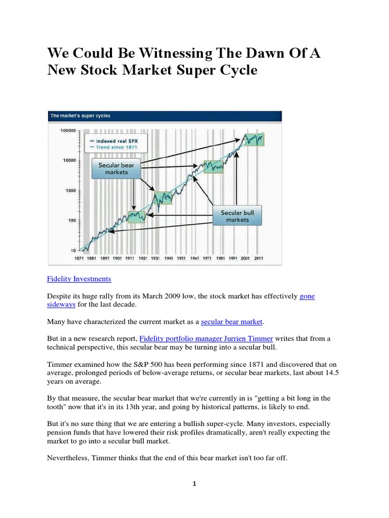 We Could Be Witnessing The Dawn of A New Stock Market Super Cycle | PDF ...