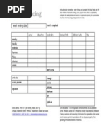Daily Driver Route Sheet Template | PDF