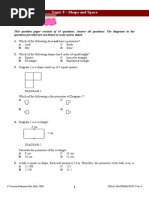 IT Maths Y4-Topical Test 9 | PDF | Area | Volume