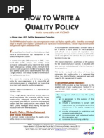 Quality Policy of Toyota | PDF | Toyota | Quality