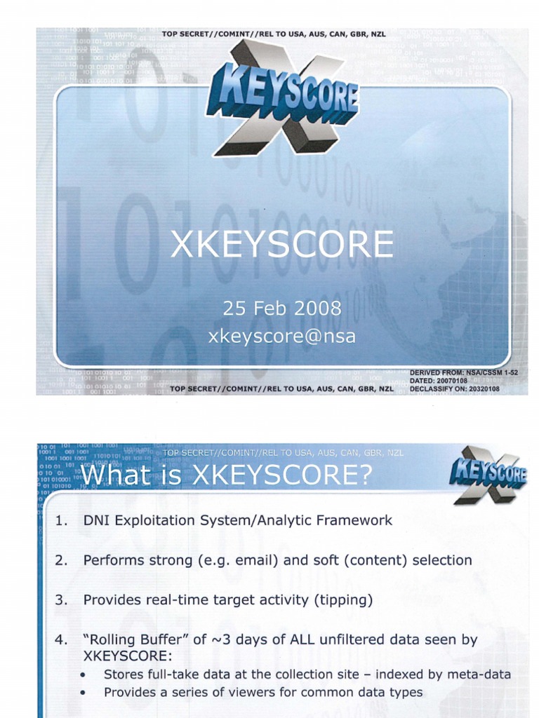 NSA XKeyscore Powerpoint | PDF | Data | Information Technology