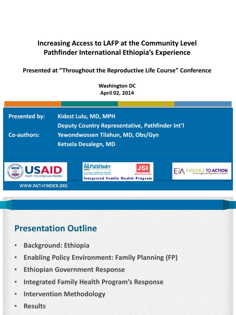 Enhancing LAFP Access in Ethiopia | PDF | Family Planning | Human ...