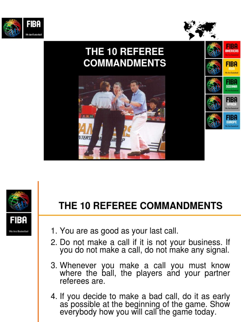 10 Commandments for Referees | PDF