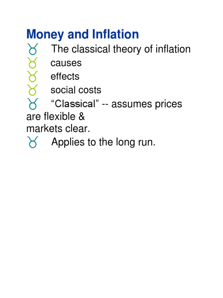 Understanding Money and Inflation Effects | PDF | Finance & Money ...