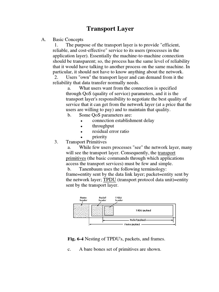 An In-Depth Look at Key Concepts and Protocols of the Transport Layer ...