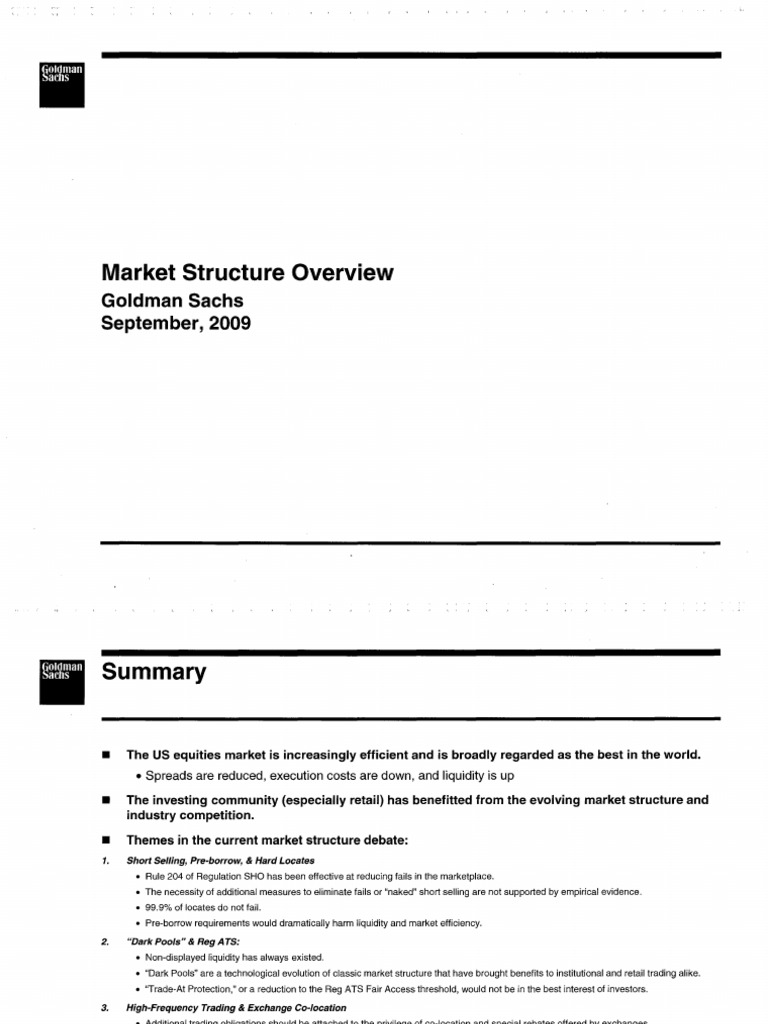 Goldman SEC | PDF | Short (Finance) | Securities Lending