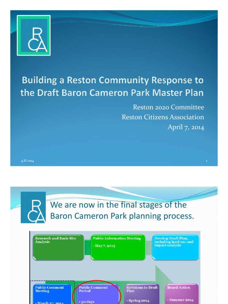 Building A Reston Community Response To The Draft BCP Master Plan ...