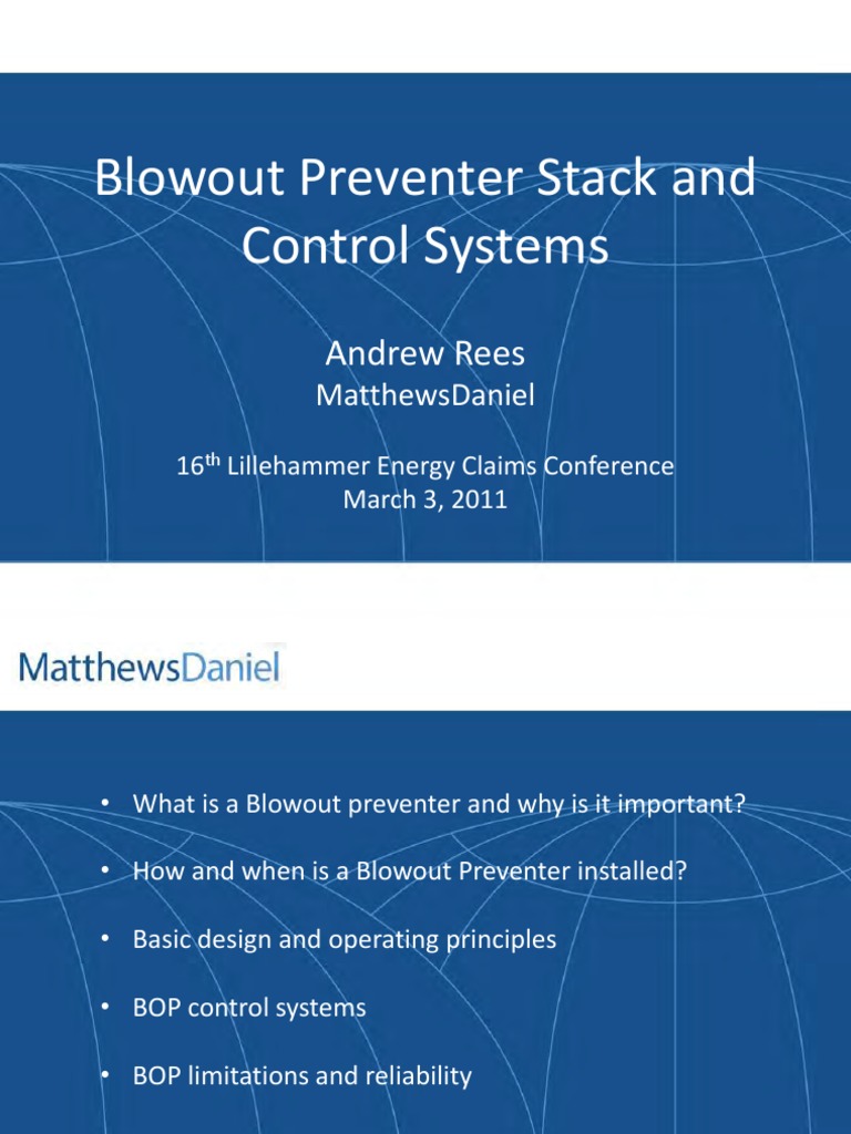 BOP Control Systems Overview | PDF | Blowout (Well Drilling) | Fuel ...