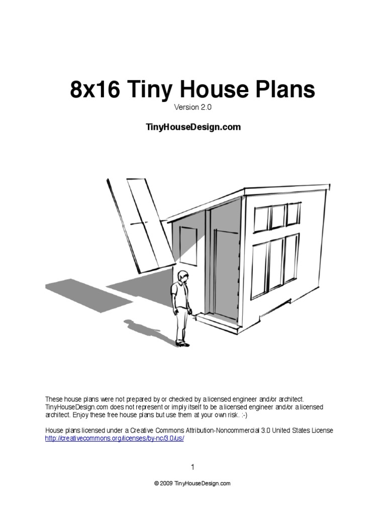 8x16 Tiny Solar House Plans v2 | PDF