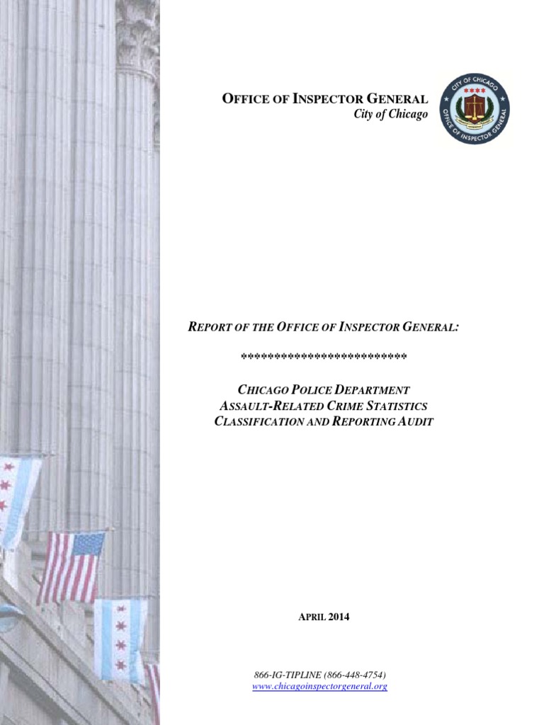 OIG Crime Stats Audit | PDF | Uniform Crime Reports | Chicago Police ...