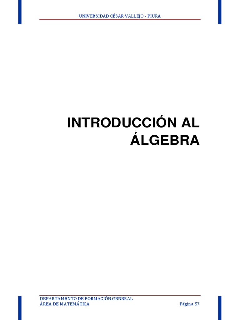 Capitulo 02 Introduccion Al Algebra 57 Al 81 | PDF | Fracción ...