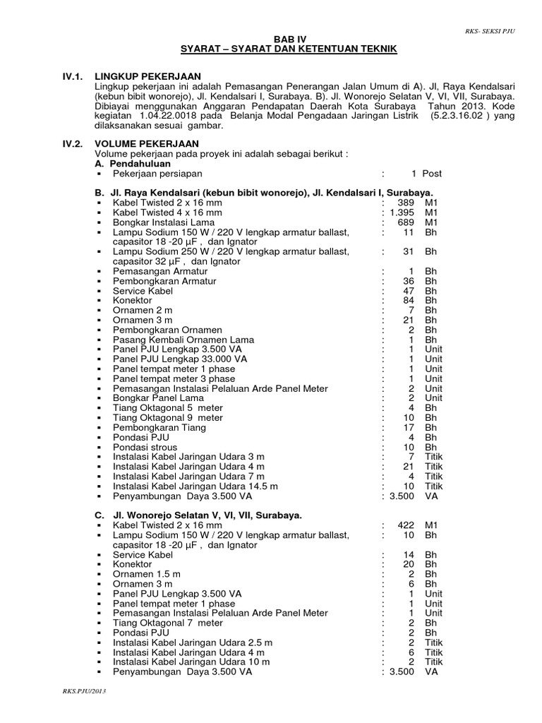 Spek Tek | PDF | Teknologi & Rekayasa
