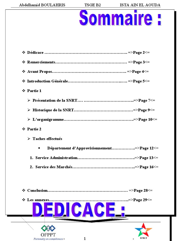 Rapport de Stage OFPPT Abdelhamid | PDF | Facture | Logiciel