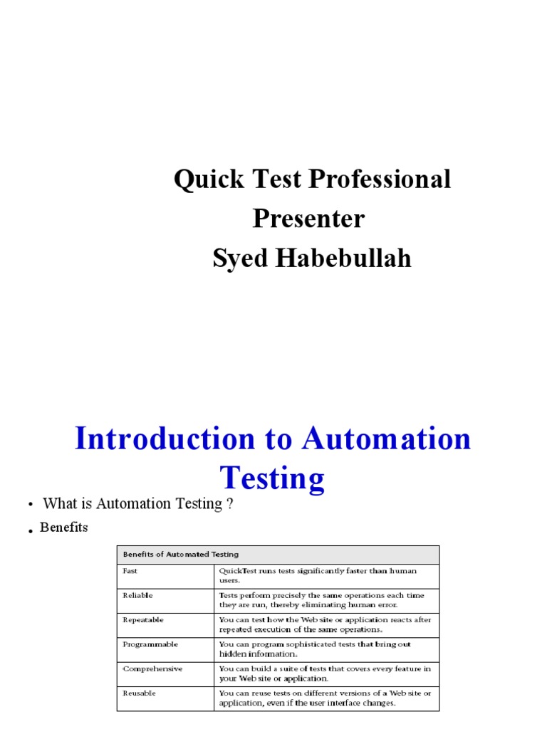 Qtp Presentation Pdf Xml Databases