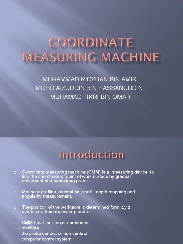 cmm | Equipment | Technology