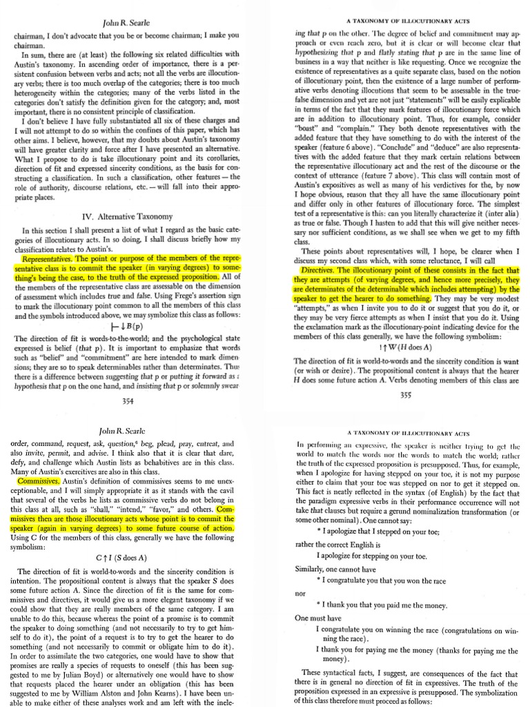 Searle IV | Download Free PDF | Linguistics | Cognitive Science