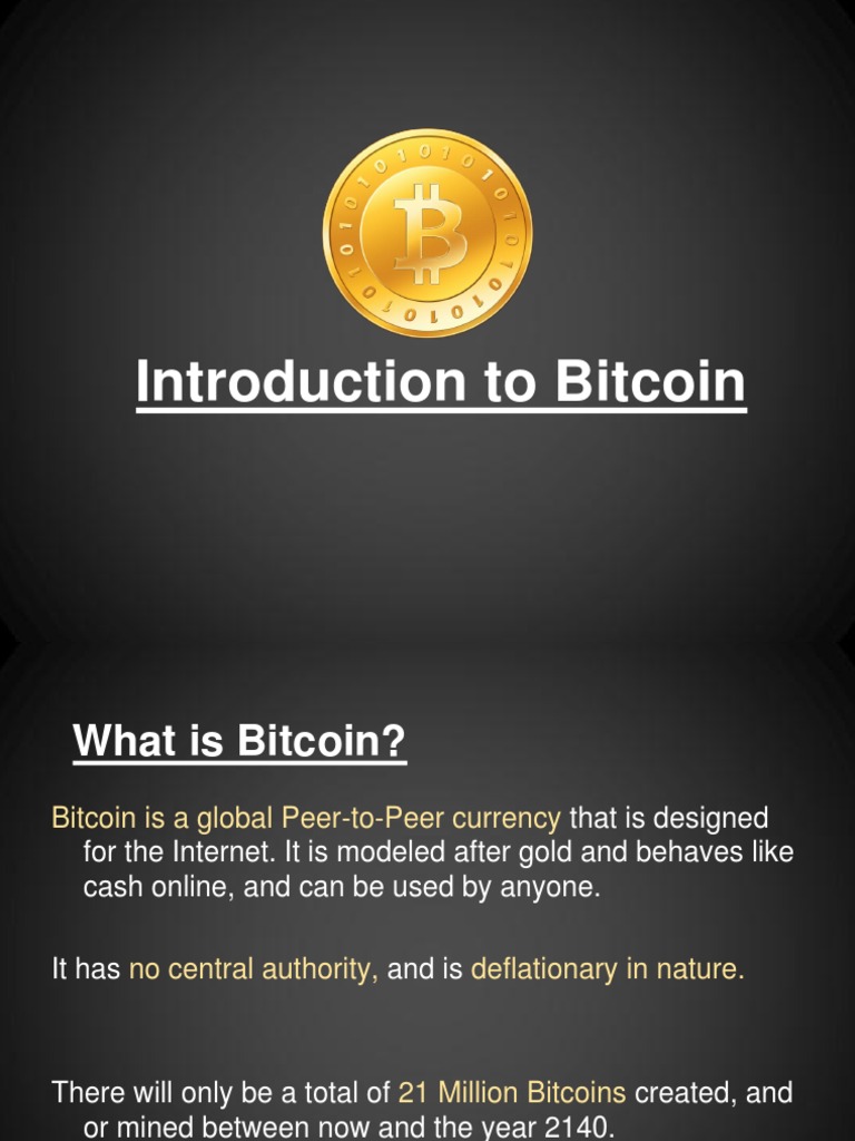 Bitcoin Presentation | PDF | Bitcoin | Financial Technology
