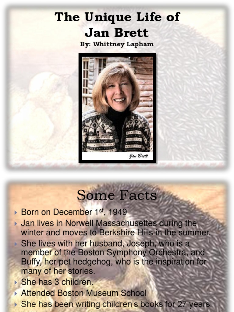 Jan Brett Author Presentation | PDF | Foods | Books