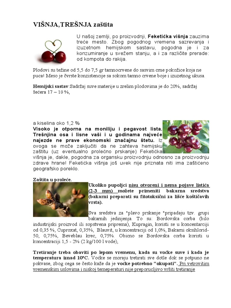 VIŠNJA, Zastita | PDF