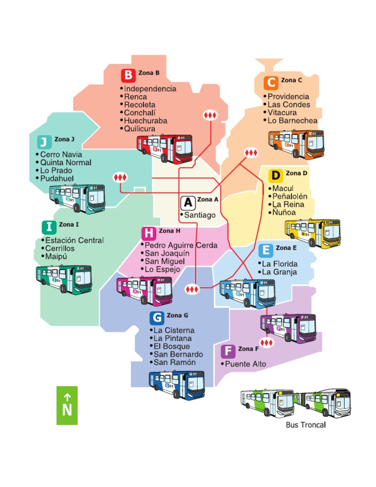 Mapa de Zonas y Comunas | PDF