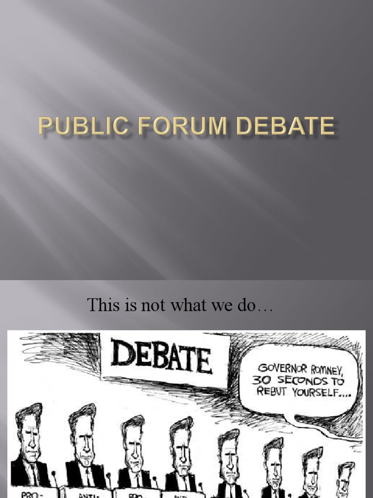 PF Debate Intro | PDF