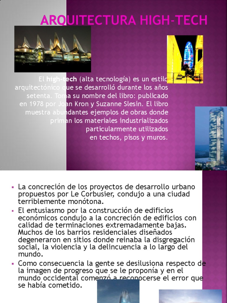 Arquitectura Hightech | PDF | Diseño arquitectonico | Arquitectura
