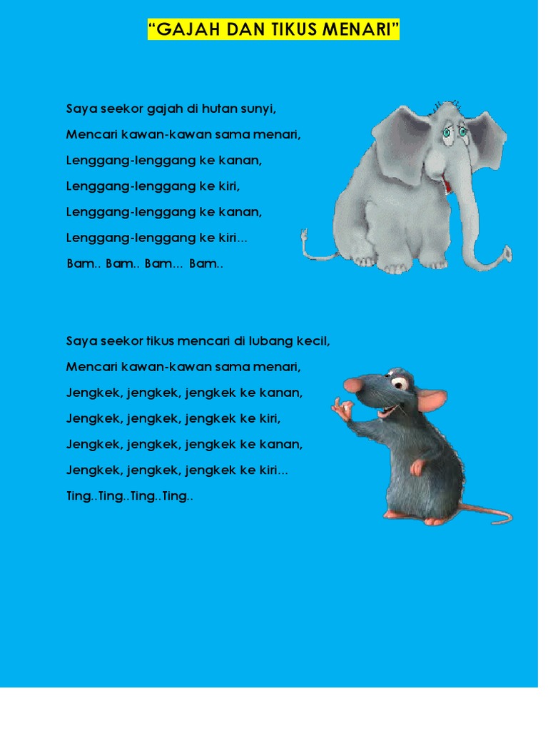 Gajah Dan Tikus Menari | PDF