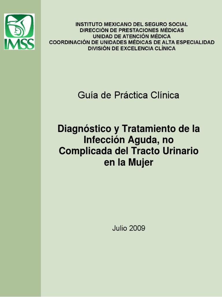 GPC Ivu Mujer | PDF | Infección del tracto urinario | Medicina