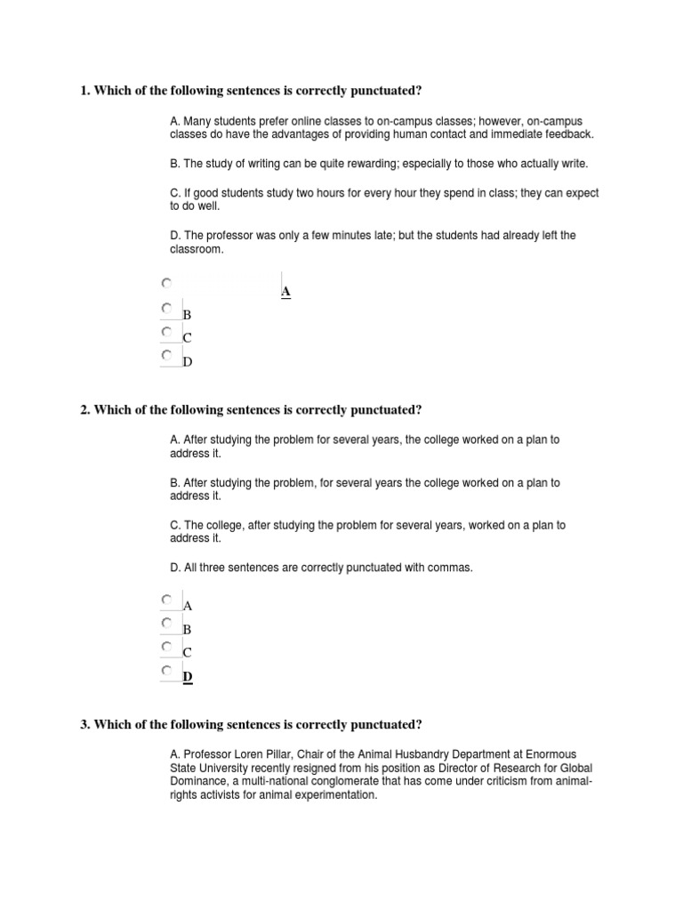 Mastering Punctuation: An Analysis of Common Rules Through Multiple ...