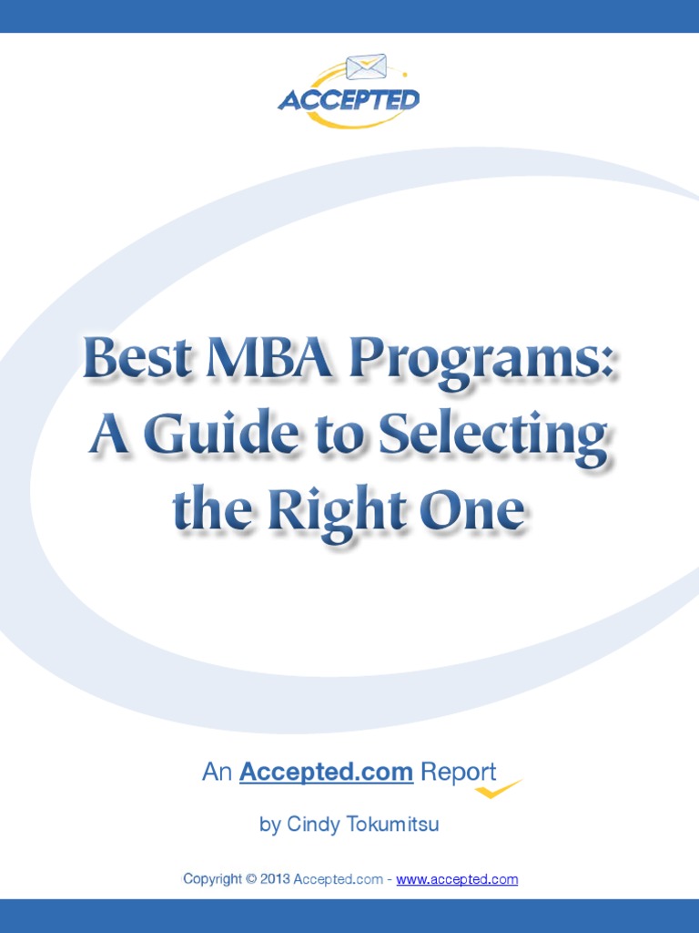Best MBA Programs: A Guide To Selecting The Right One | Download Free ...