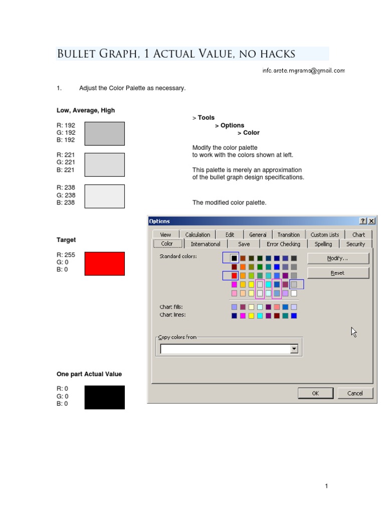 Bullet Graph, 1 Actual Value, No Hacks: Low, Average, High Options ...