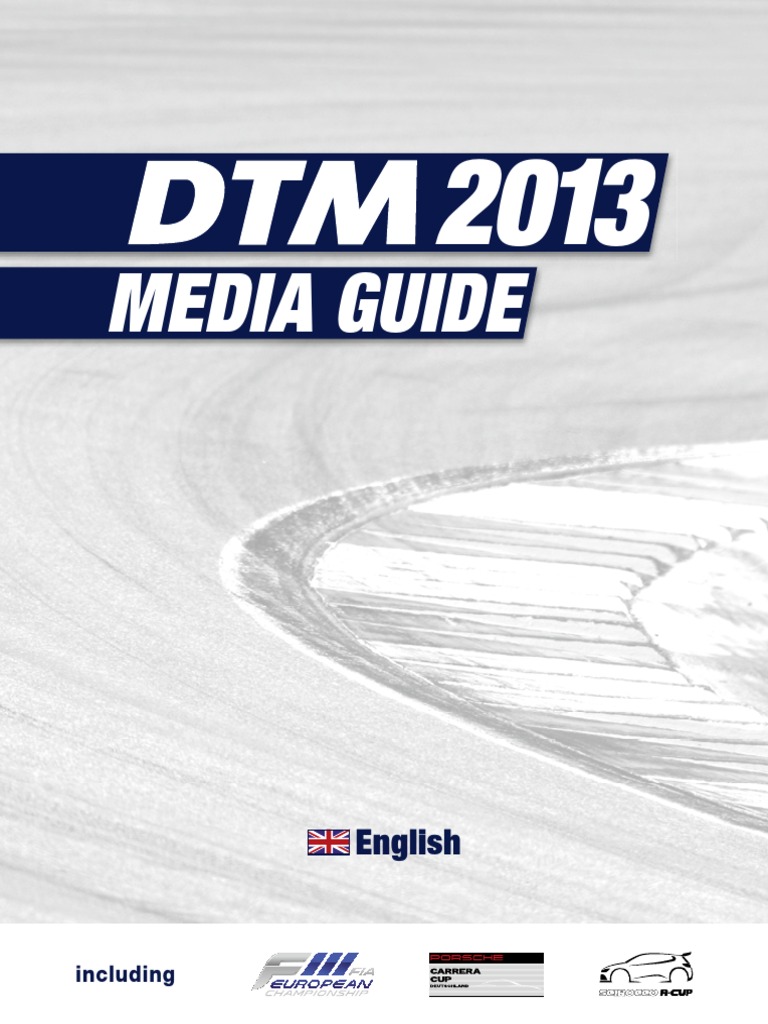 2013 DTM Media Guide (English) | PDF | Auto Racing Series | Motorsport