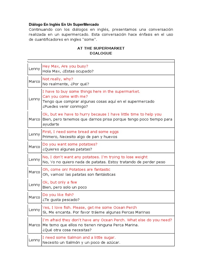 Diálogo En Inglés En Un SuperMercado | Música | Prueba gratuita de 30 ...
