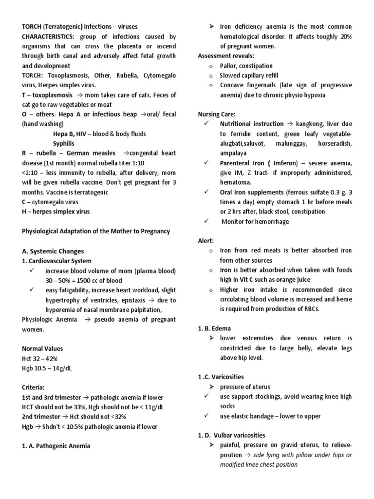 Ob Gyne Notes | Download Free PDF | Childbirth | Pregnancy