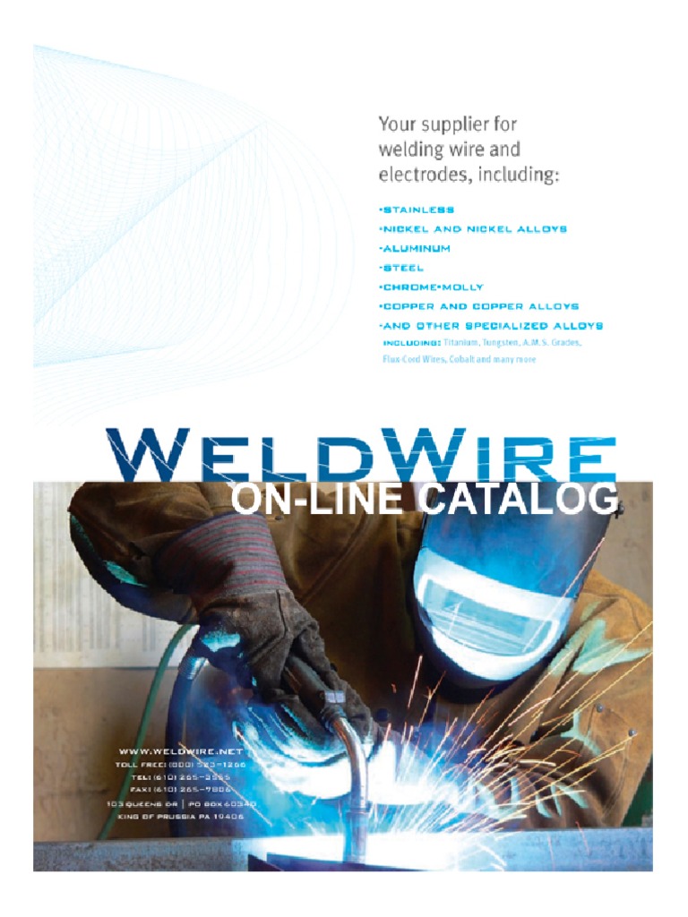 Weld Wire Catalog | PDF | Nickel | Welding