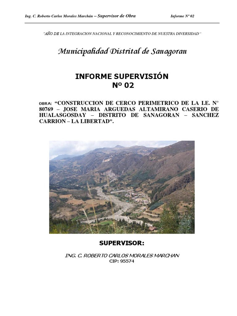 Modelo Valorizacion Supervision | PDF | Fundación (Ingeniería) | Elementos arquitectónicos