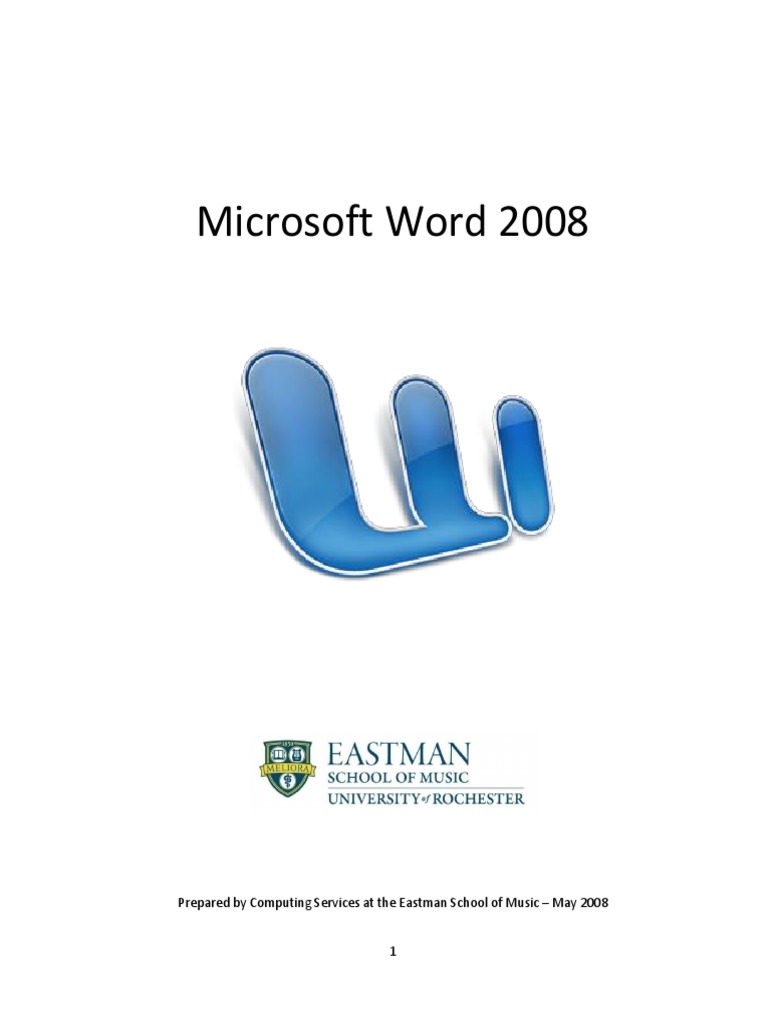 Microsoft Word 2008-EBook | PDF | Microsoft Word | Hyperlink