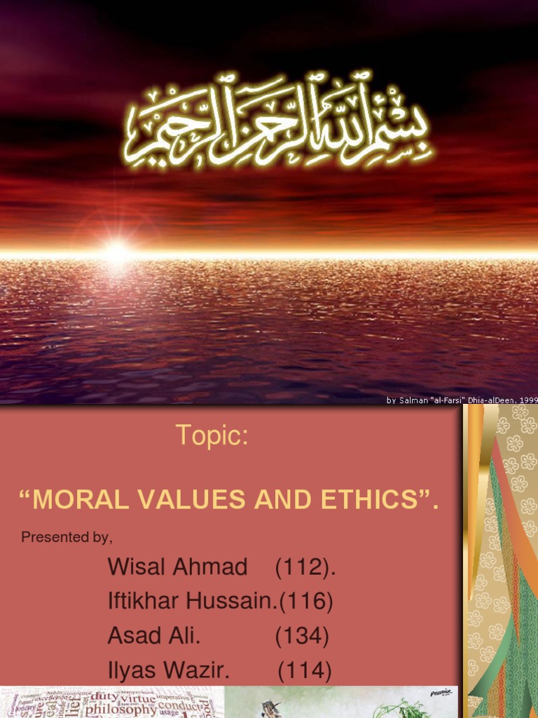 Understanding Moral Values in Ethics | PDF | Value (Ethics) | Business ...